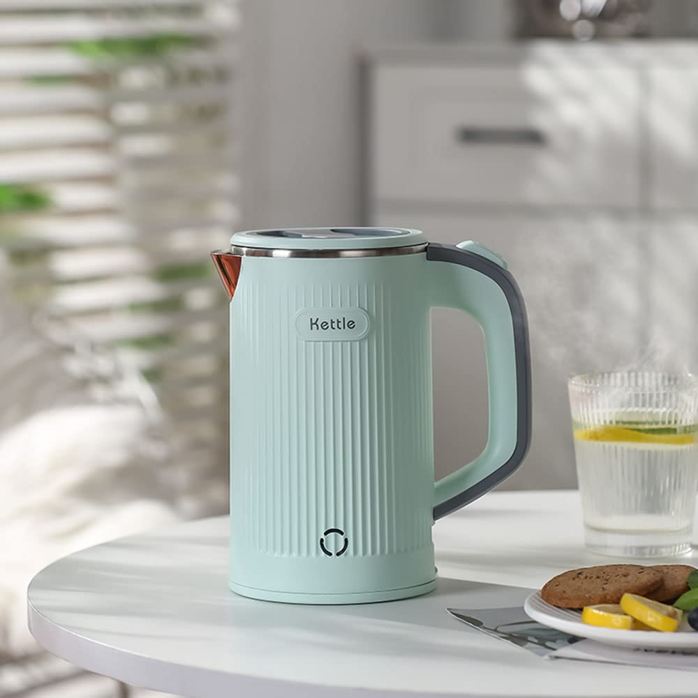 800ML Electric Kettle with Stainless Steel 110V Small Electric for Office,Hotel,Travelling for 1-2 Person Light Weight for Easy Take
