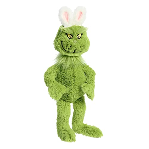 Aurora® Whimsical Dr. Seuss™ Bunny Grinch Stuffed Animal - Magical Storytelling - Literary Inspiration - Green 14 Inches