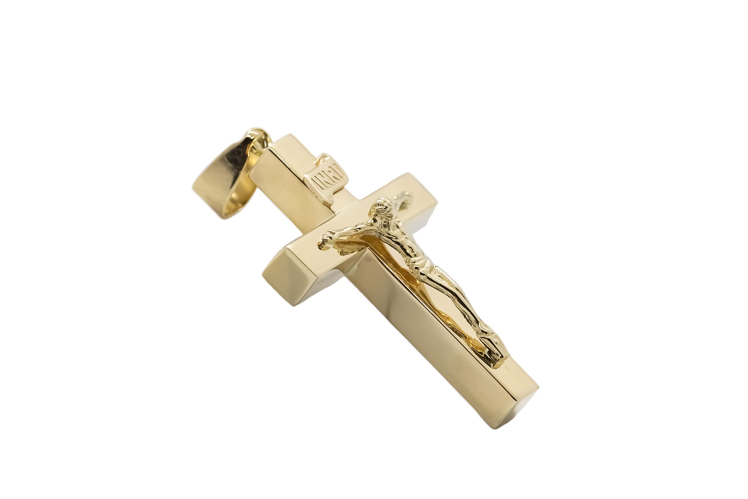 14 karat yellow gold cross pendant
