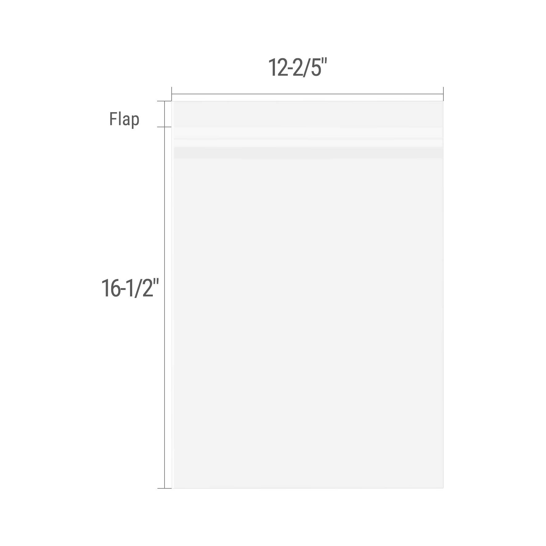 Golden State Art, 50 Pack Clear Bags for 12x16 Mats, Pictures, Acid-Free, 12 2/5" x 16 1/2"