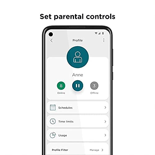 Motorola MH7023 | WiFi Mesh System (3-Pack) | Replaces Router + Extender | Easy Setup, Network Protection, Parental Controls | AC2200 WiFi Speed | up to 5000 sq ft