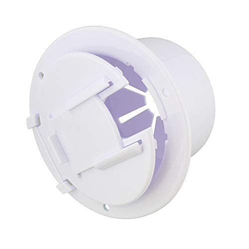 Dumble Round Electric Cable Hatch for 50 Amp RV Electric Cord β RV Camper Electric Cord Cover, White