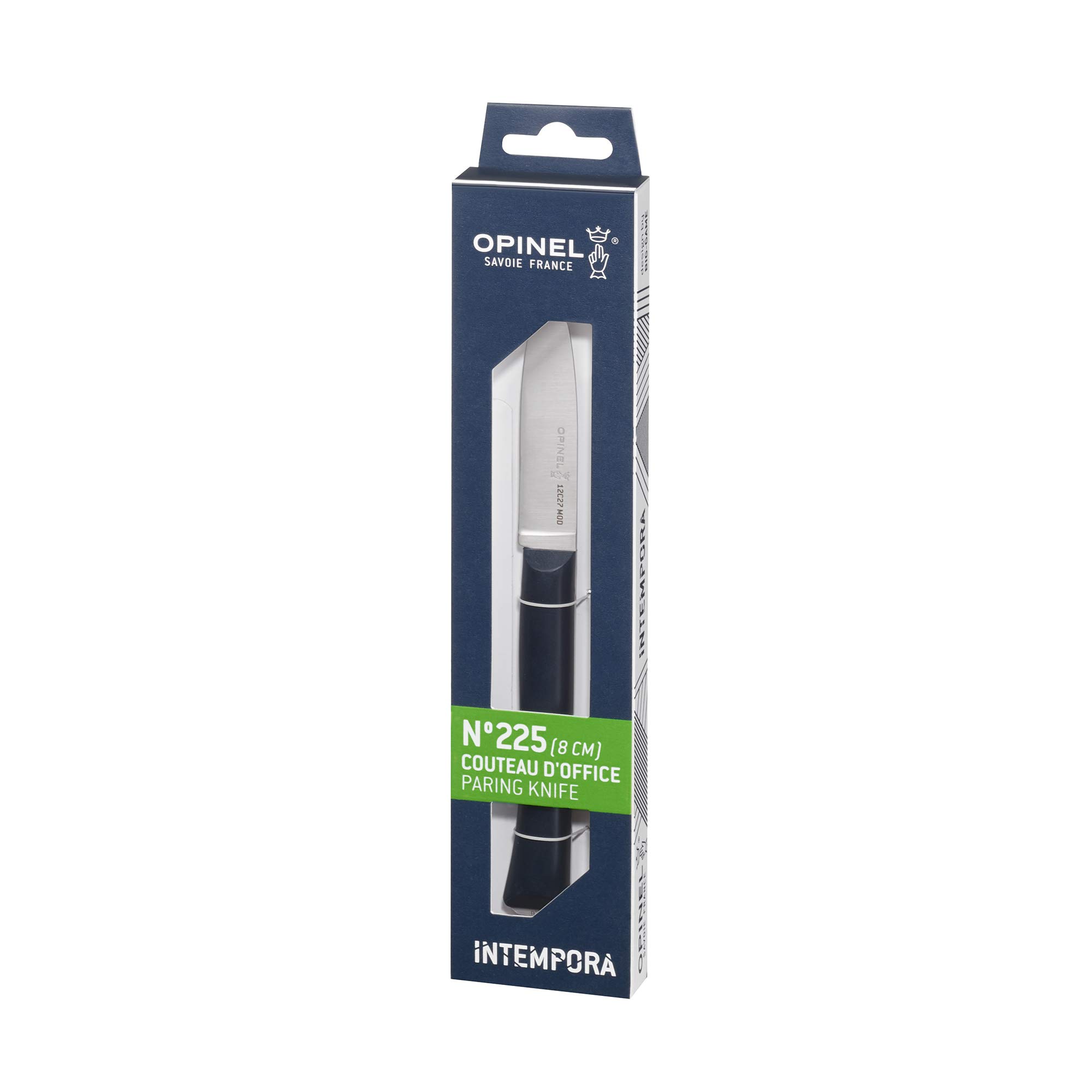 Opinel Intempora Paring Knife –Serrated High Carbon Steel Blade, Easy to Handle, Full Tang Construction, Made in Portugal
