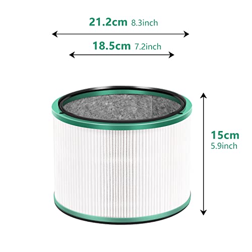 EGR Replacement Air Purifier Filter for Dyson Tower Purifier Pure Cool Link TP01, TP02, TP03, BP01. Compatible with Dyson HP01, HP02, DP01 Desk Purifiers