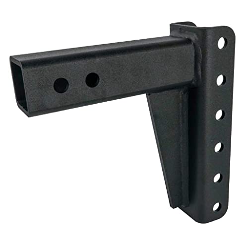 BulletProof Hitches⢠2.5" Adjustable Medium Duty (14,000lb Rating) 6" Drop/Rise Trailer Hitch with 2" and 2 5/16" Dual Ball (Black Textured Powder Coat)