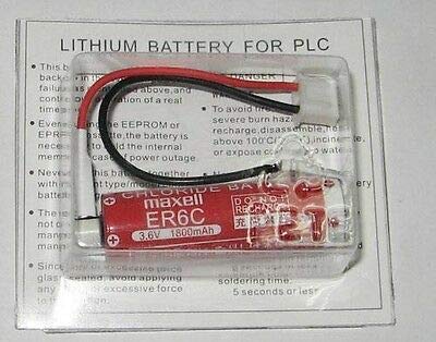 ER6C Battery 1800mah 3.6V Mitsubishi FX2N-128MR FX1N PLC Maxell New in Factory Bag