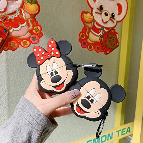 Cocomii 3D AirPods Pro Case - 3D Cartoon - Slim - Lightweight - Matte - Keychain Ring 3D Cartoon Characters Cartoon - Luxury Headphone Case Cover Compatible with Apple AirPods Pro (Mickey Face)