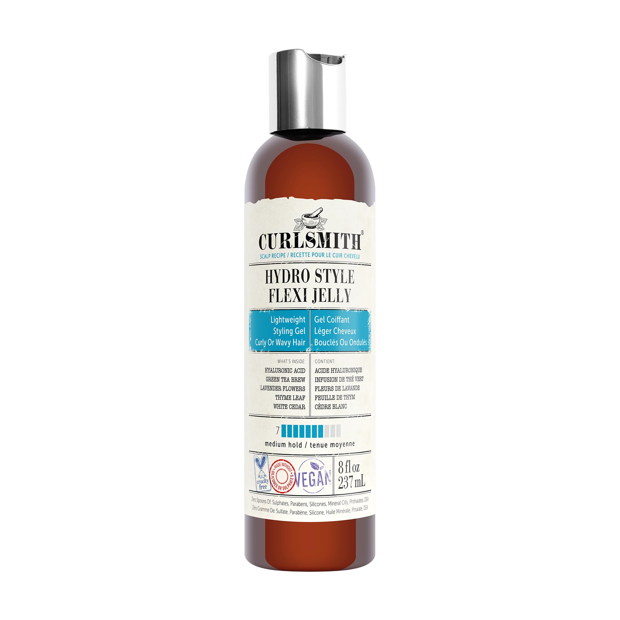 CURLSMITH - Hydro Style Flexi-Jelly - Vegan Defining Gel for Wavy, Curly or Coily Hair (8fl.oz)