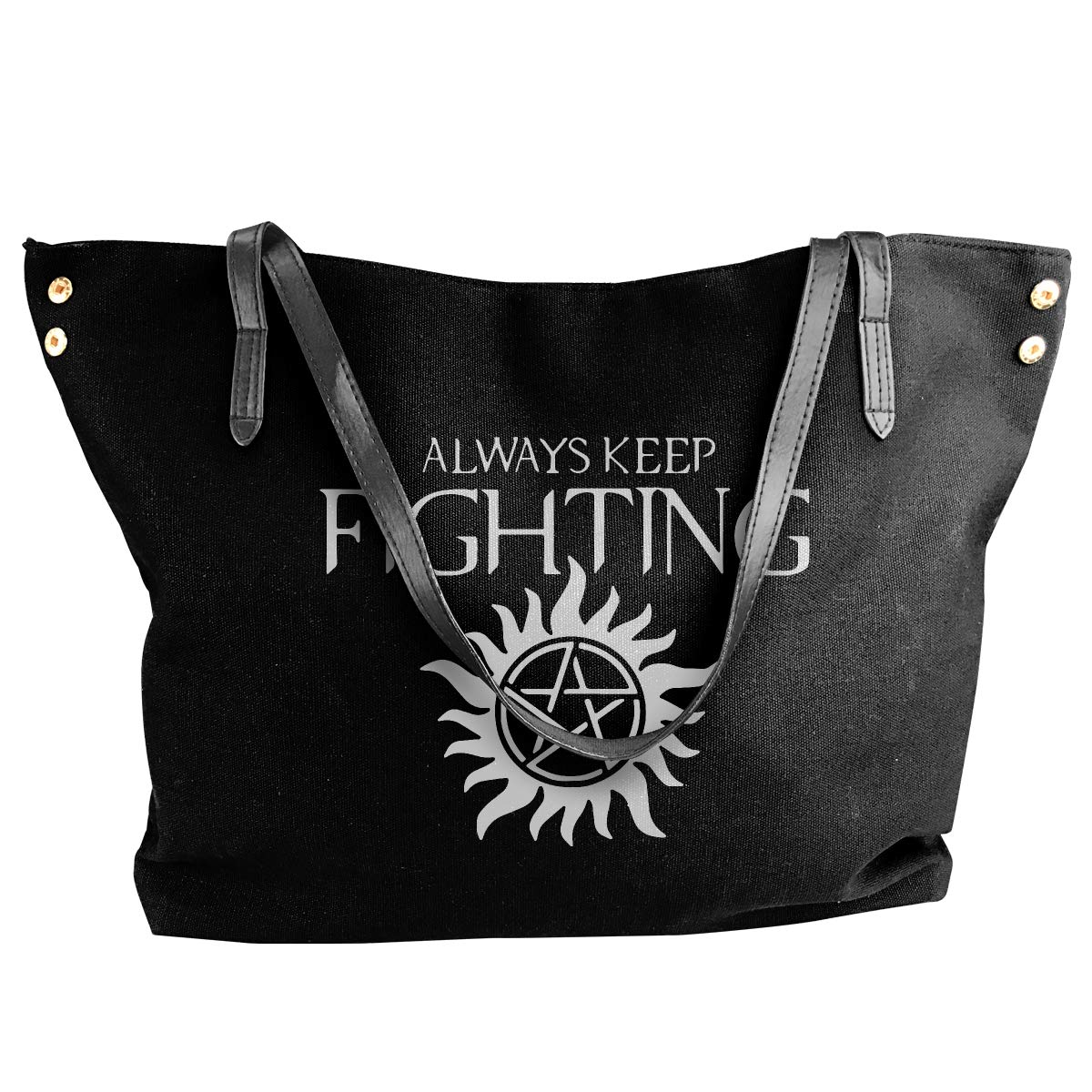 Always Keep Fighting Supernatural Womens Travel Fashion Style Shoulder Pack Handbag Bags