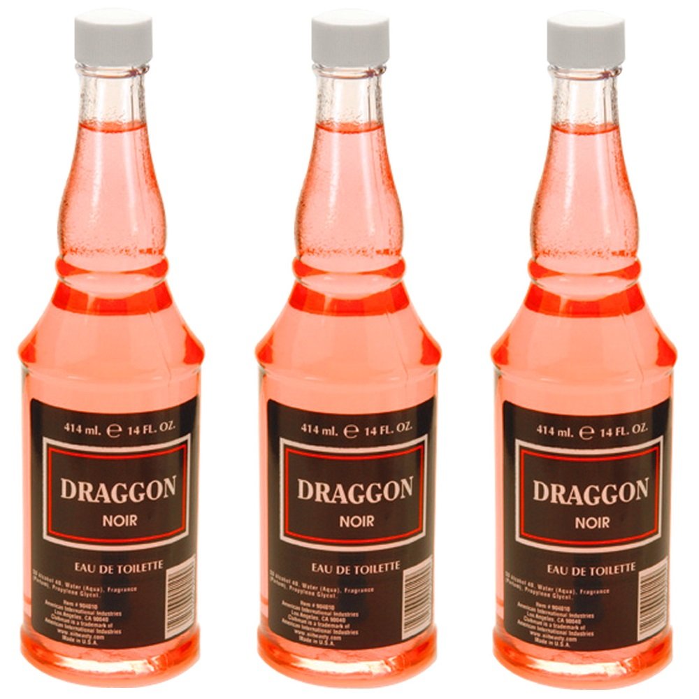 Clubman Barber Salon Men Draggon Noir Cologne 14 oz BB-904010 (3 Pack)