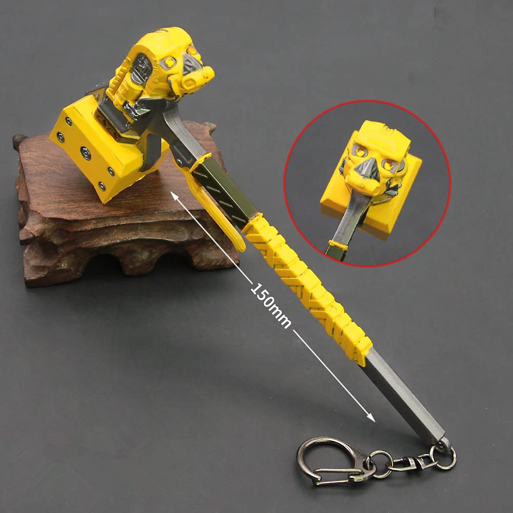 5.90" Games Caustic Heirloom Death Hammer Skeleton Metal Model Gift Desk Decoration