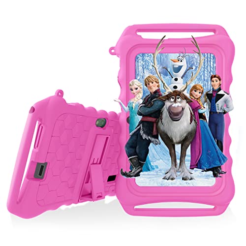 7inch Tablet for Kids Android 11 Tablets 3GB 32GB Parental Control Children Learning Toddler Tablet Shockproof Kickstand Case, GMS Certified, Google Tableta YouTube Netflix (Pink)