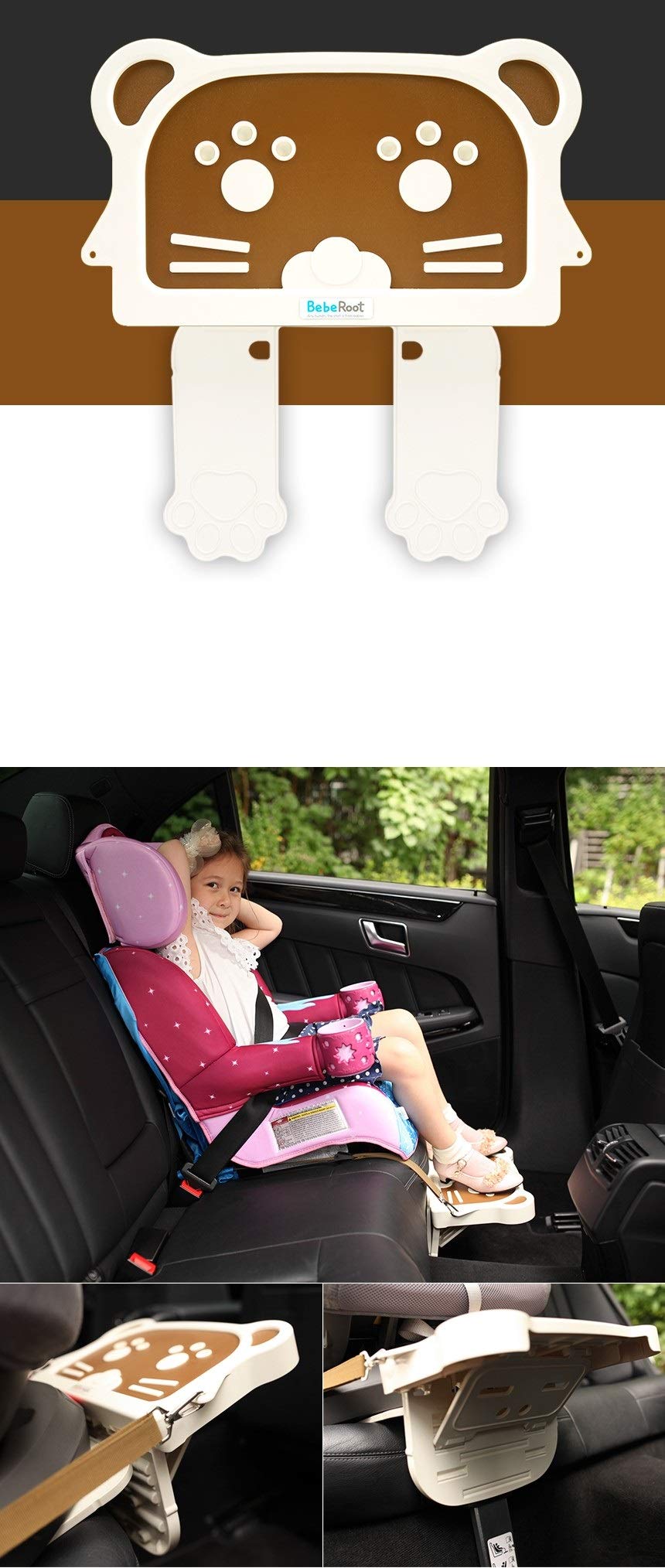 Beberoot Kids Car Seat Foot Rest - Protect Your Kids Knees with Footrest