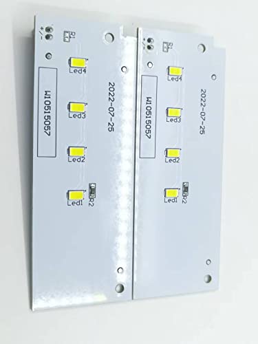 2 Pack W10515057 Refrigerator LED Light Board for Whirlpool, Kenmore, Maytag, KitchenAid, Refrigerator Parts, WPW10515057 AP6022533 PS11755866