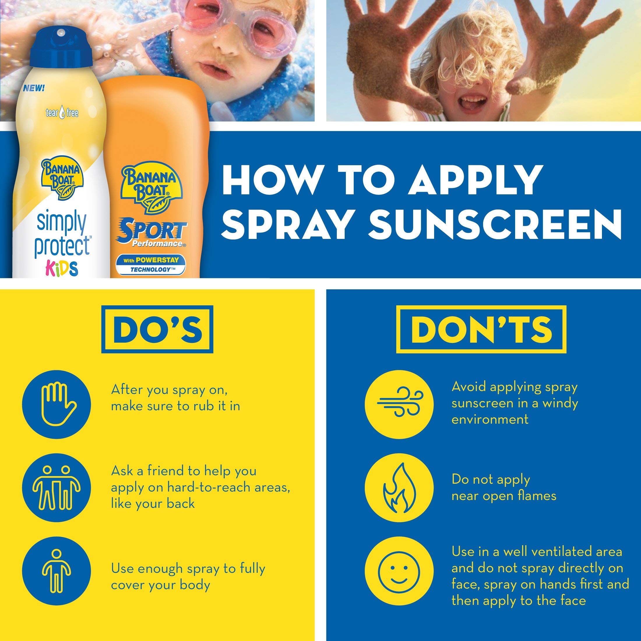 Banana Boat Spf#50+ Baby Simply Protect Stick 0.5 Ounce (14ml) (3 Pack)