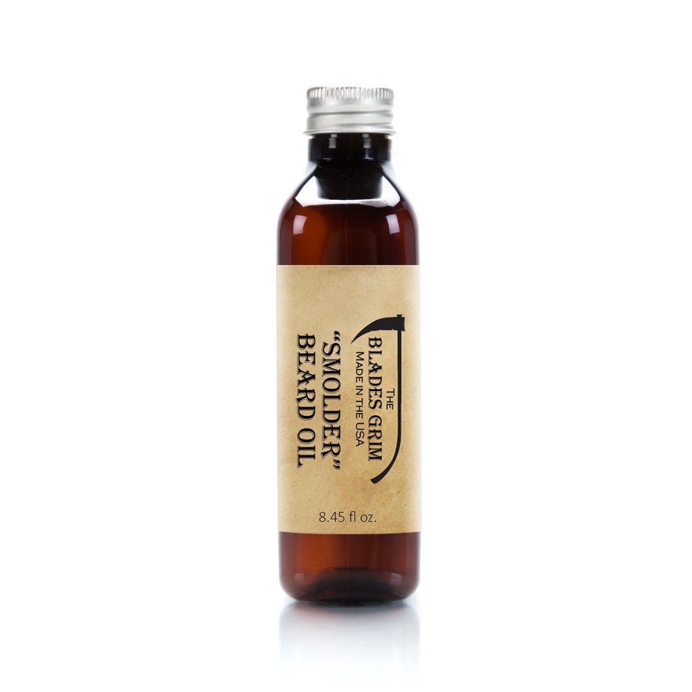 Best Beard Oil 8.45oz Bottle - Smolder Beard Oil - Promote Healthy Growth - Beards Care - Beard Softener - A few drops & oils will shine your beard and mustache and make them softer. Made In The USA