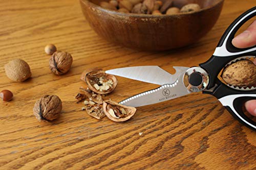 Best kitchen Heavy Duty Cooking Scissors for Food like Chicken, Poultry, Game, Meat, Pizza. Herb Cutting Utility Scissor β Multipurpose Dishwasher Safe Kitchen Shears β Surgical Grade Stainless Steel