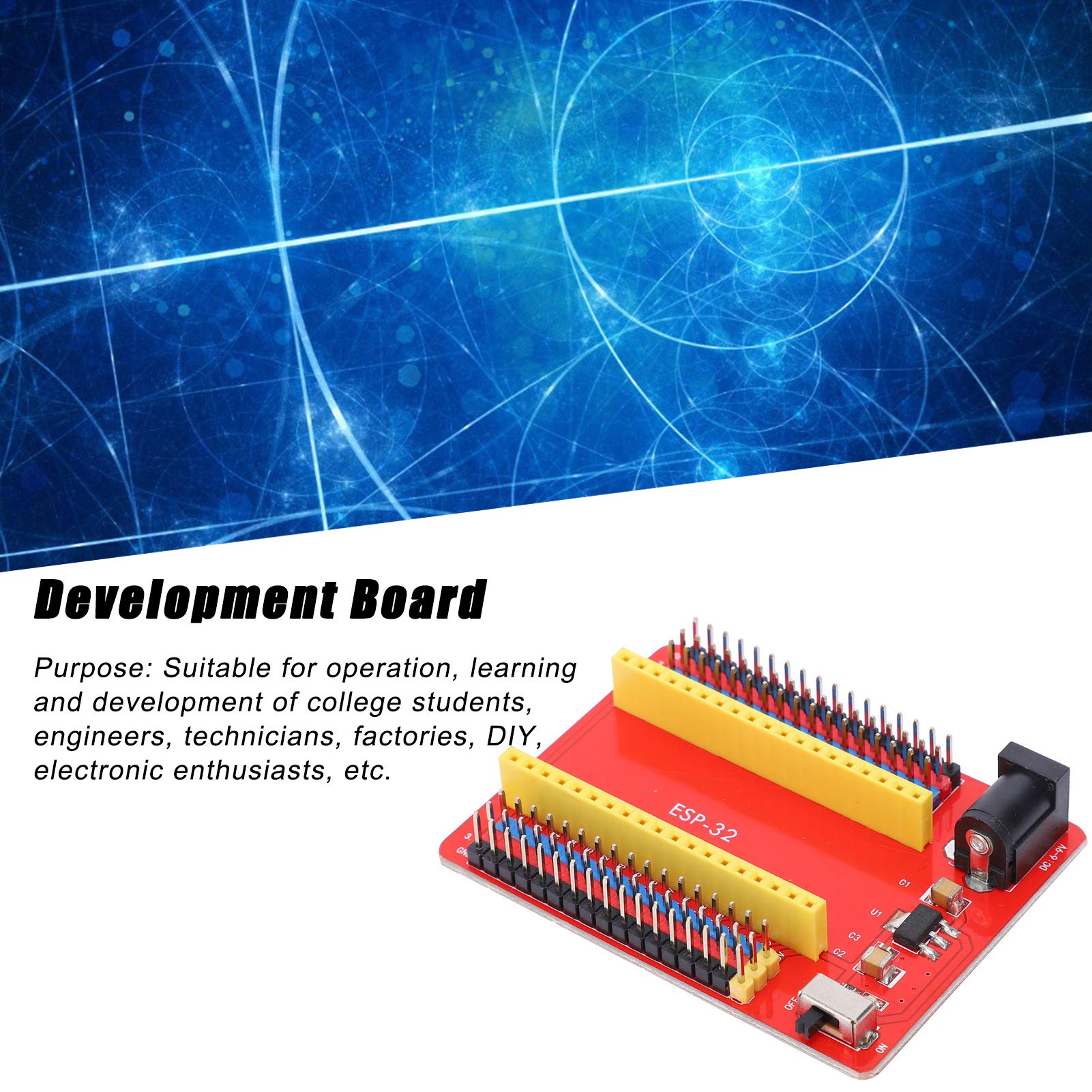ESP32IO Development Expansion Board, Development Adapter Module, Programming Learning DIY Module for Engineers Technicians