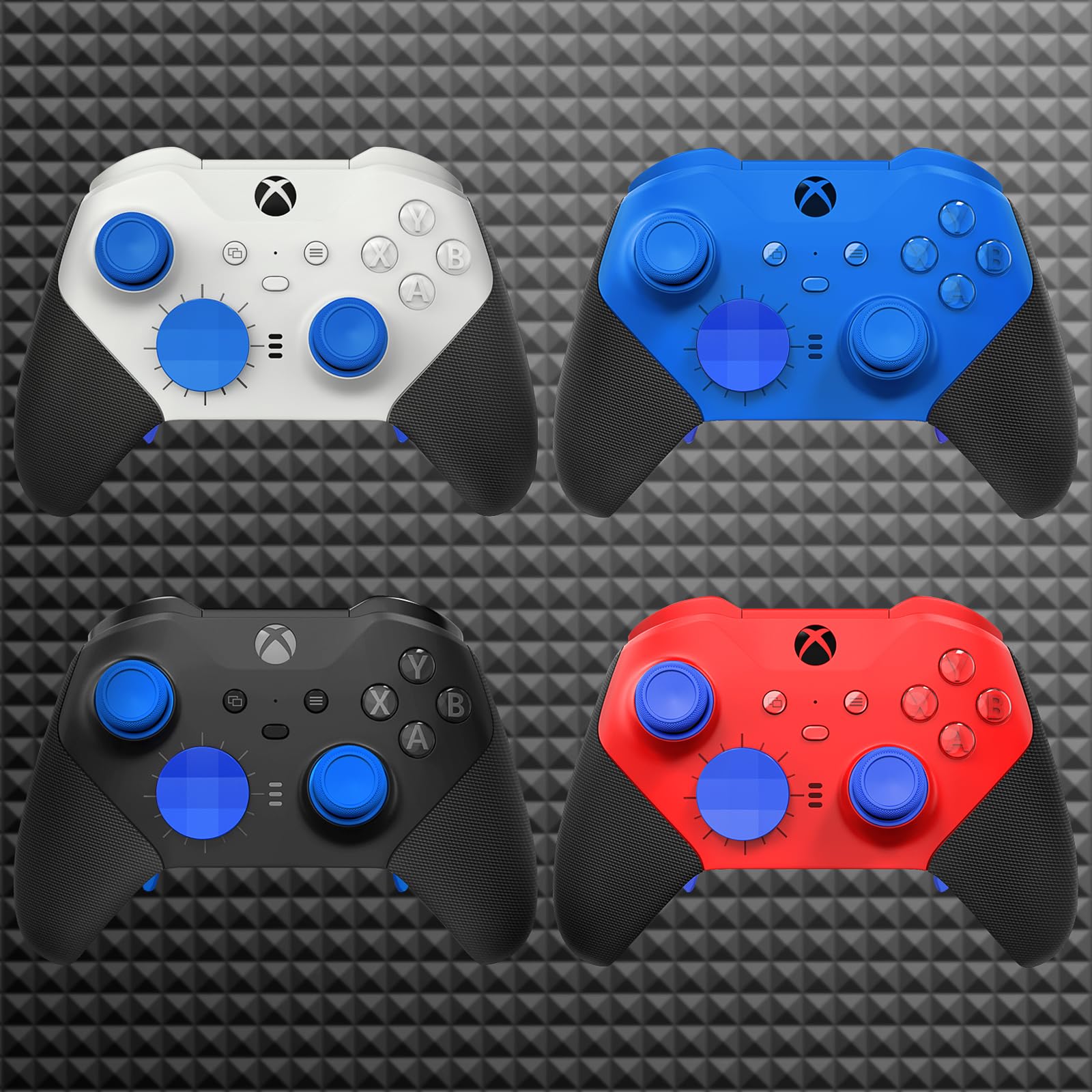 15 in 1 Accessories for Xbox Elite Wireless Controller Series 2,Metal Thumbsticks Replacement Set with 4 Paddles,2 D-pad and Repair Tools for Xbox Elite Series 2 Core Controller (Core Blue)