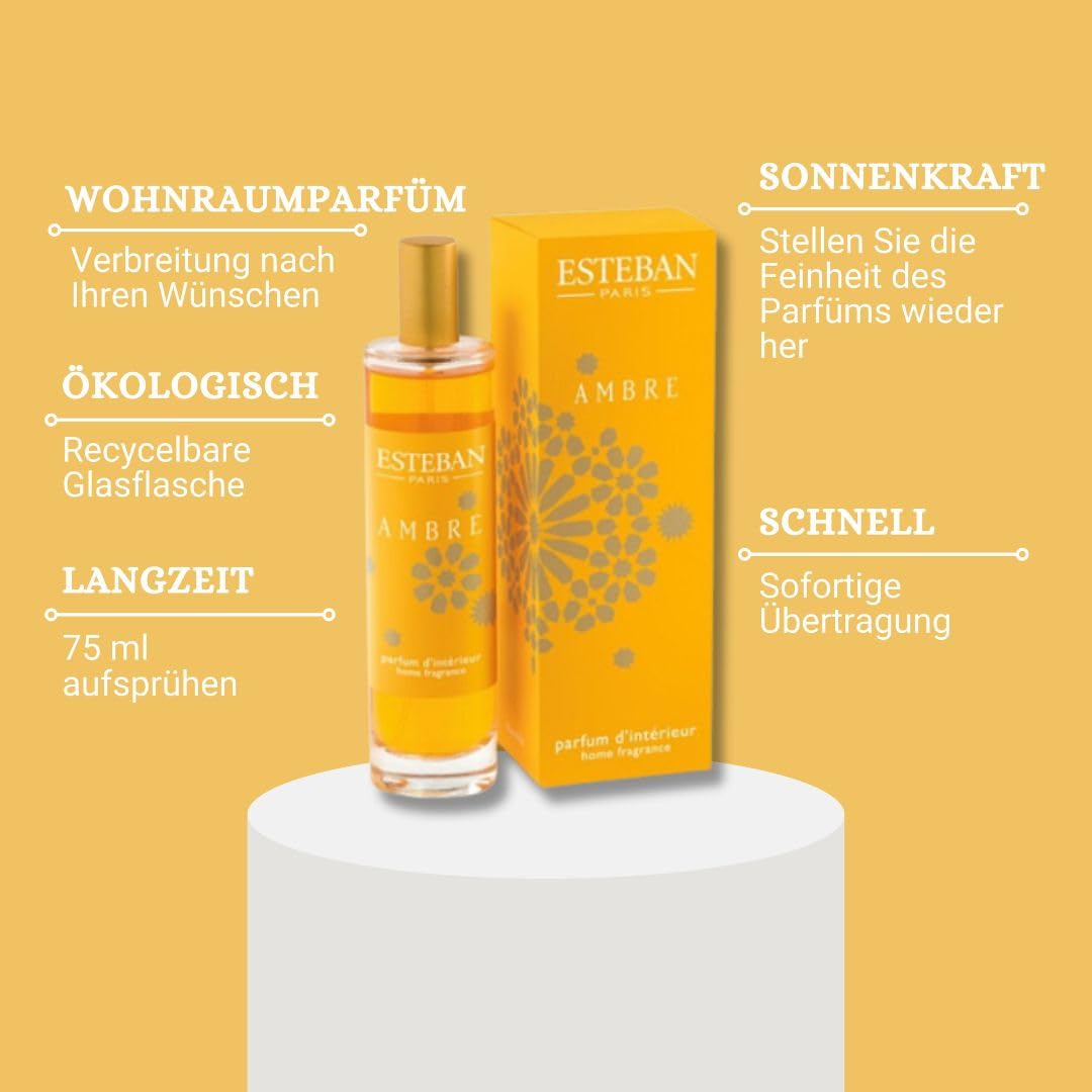 Esteban Home room spray 75ml amber perfume AMBRE