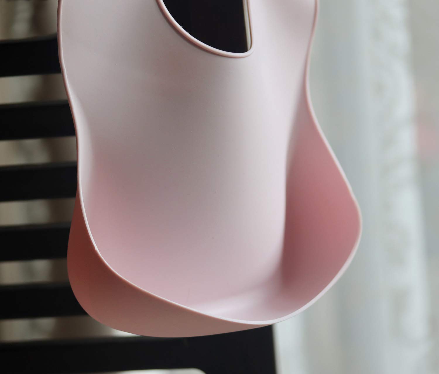 YMCF Products 2-Pack Waterproof Silicone Baby Bib Lightweight Comfortable Easy-Wipe Clean (Lilac/Plum)