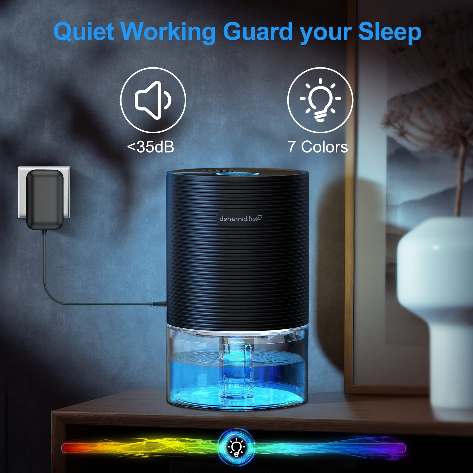 26OZ Small Dehumidifiers for Bedroom, Mini Dehumidifier for 1200 Cubic Feet Home, Dehumidifier small Quiet with Auto Shut Off for Bathroom,Closet,RV