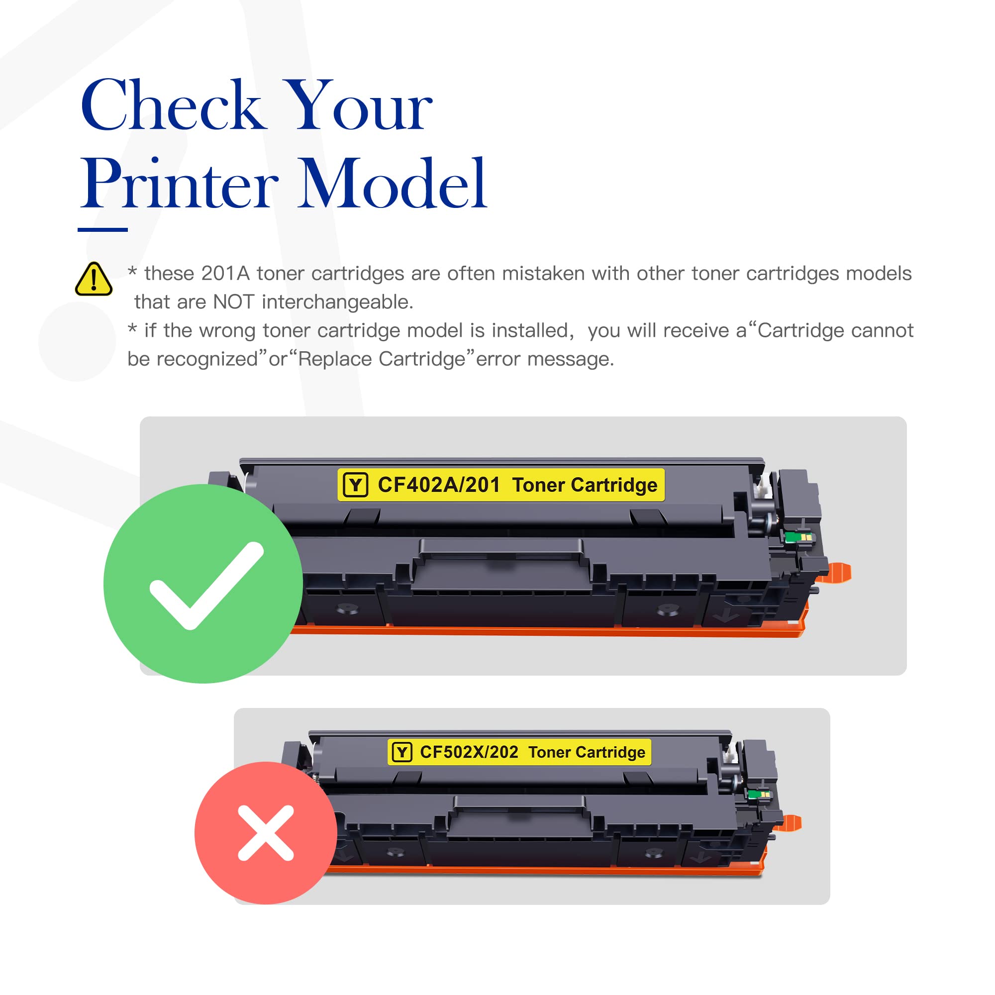 Valuetoner Compatible Toner Cartridge Replacement for HP 201X 201A CF401X CF402X CF403X High Yield for Color Laserjet Pro MFP M277dw M252dw M277 M252 M277n M252n Printer (3-Pack, Cyan Magenta Yellow)