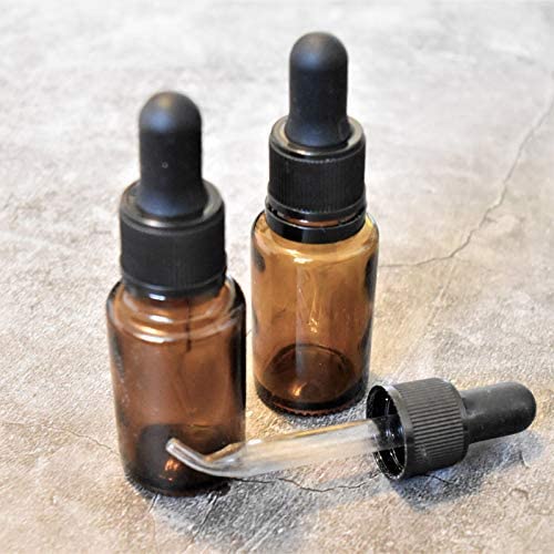 Dropper Tops for 15ml Essential Oil Bottles β Bent Tip Glass Eye Droppers, Fit doTERRA Young Living Aura Cacia Plant Therapy Revive β 12 Pack
