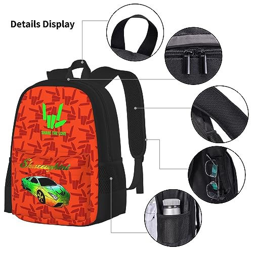 3-Piece Unisex Backpacks Set Including Travel Daypack, Lunch Tote Bag And Pencil Case Combination For Men Women