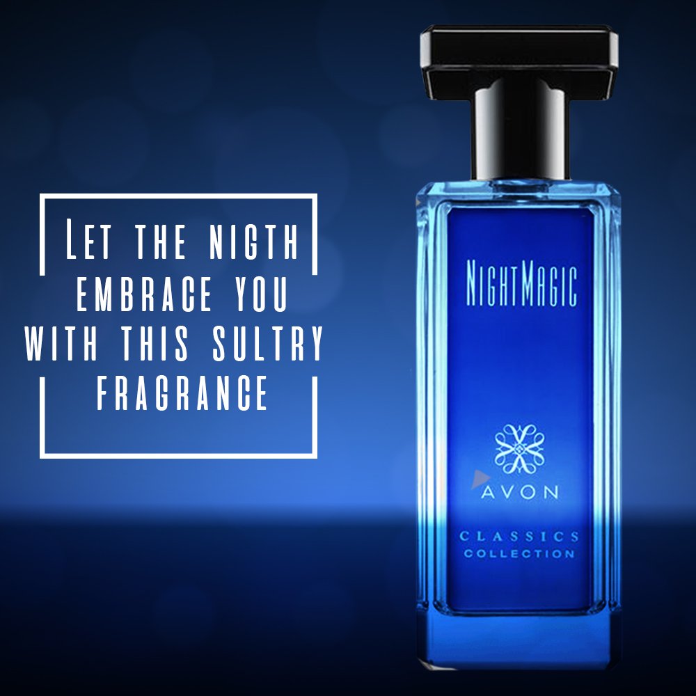Avon Night Magic Cologne Spray 1.7 fl oz – Sultry Blend of Neroli, Jasmine & Musk – Timeless Fragrance from The Classics Collection – Warm Wood Floral Notes for a Sensual & Enchanting Night