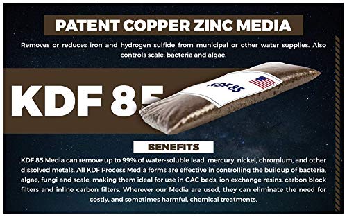 4.5" x 10" Whole House Refillable Water Filter Cartridge - GAC Catalytic Carbon + Birm + KDF 85: Removes Iron, Manganese, Hydrogen Sulfide - Rotten Egg Smell - Compatible with 10" Big blue Housing