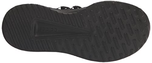 adidas Men's Lite Racer Adapt 5.0 Running Shoe, Black/Black/Grey (Wide), 10.5