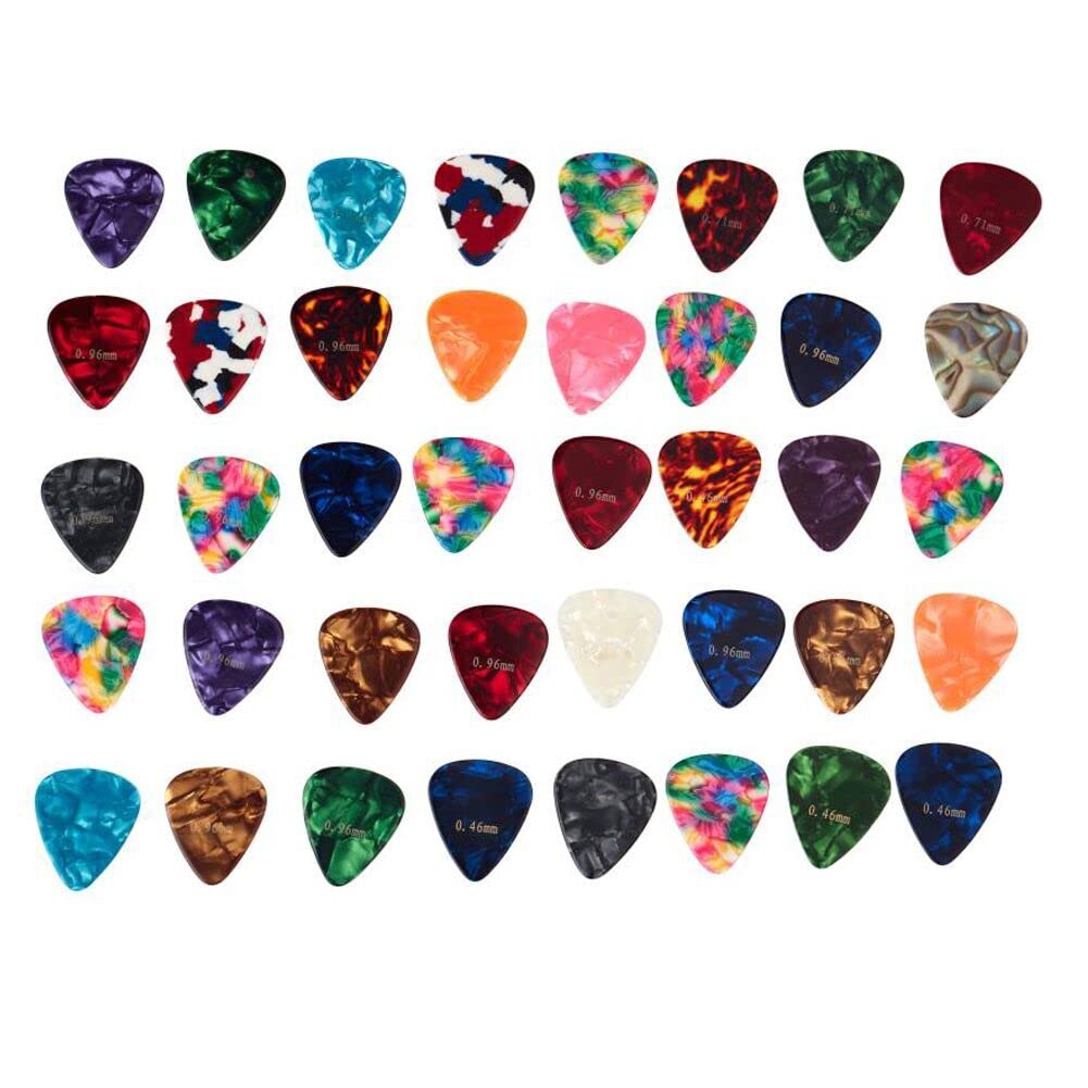 140Pcs Guitar Picks Variety,Colroful Premium Celluloid Picks for Acoustic Electric Guitars Bass XG01 0