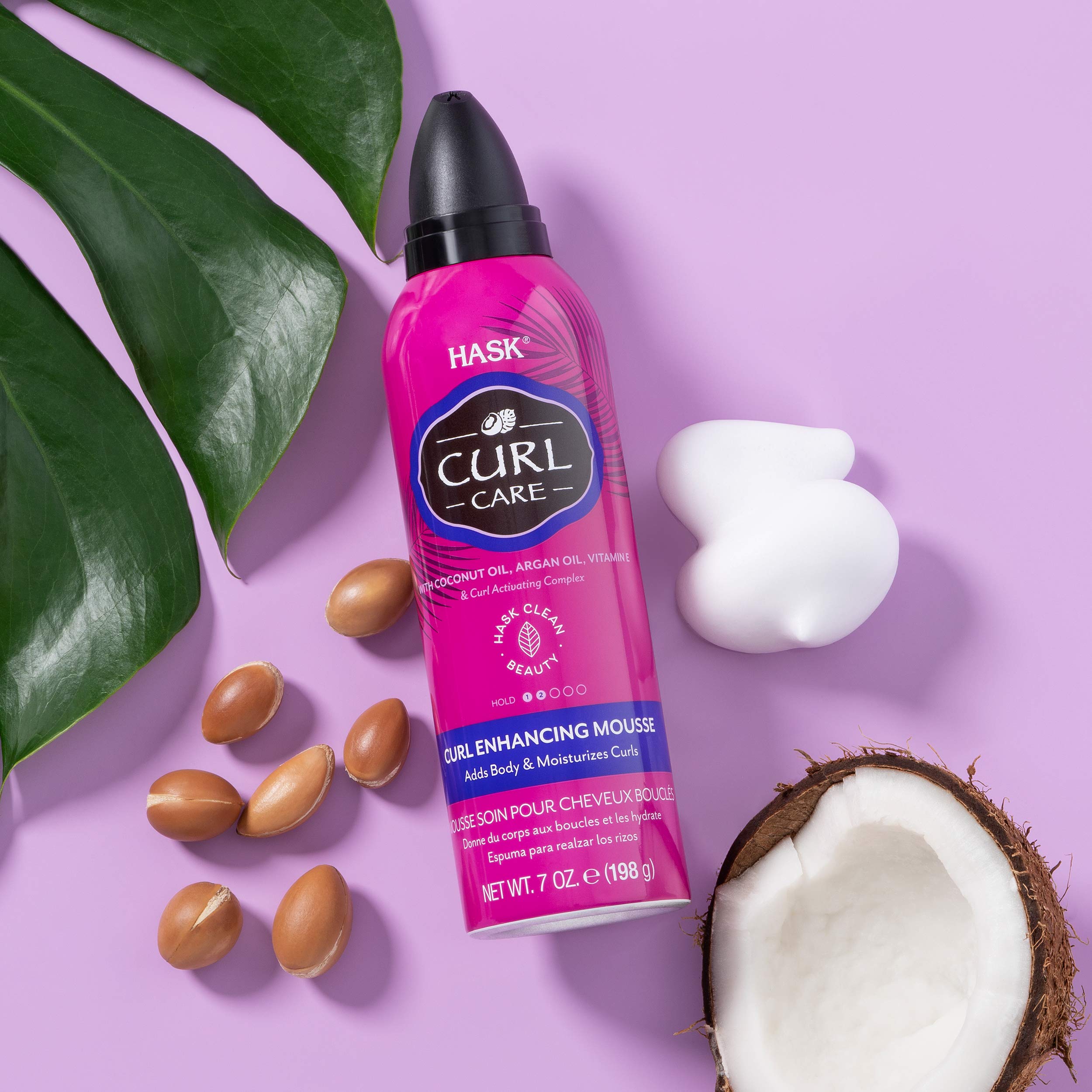 HASK CURL CARE Curl Enhancing Mousse Bundle - Vegan, Cruelty-Free, Color Safe, Gluten-Free, Sulfate-Free