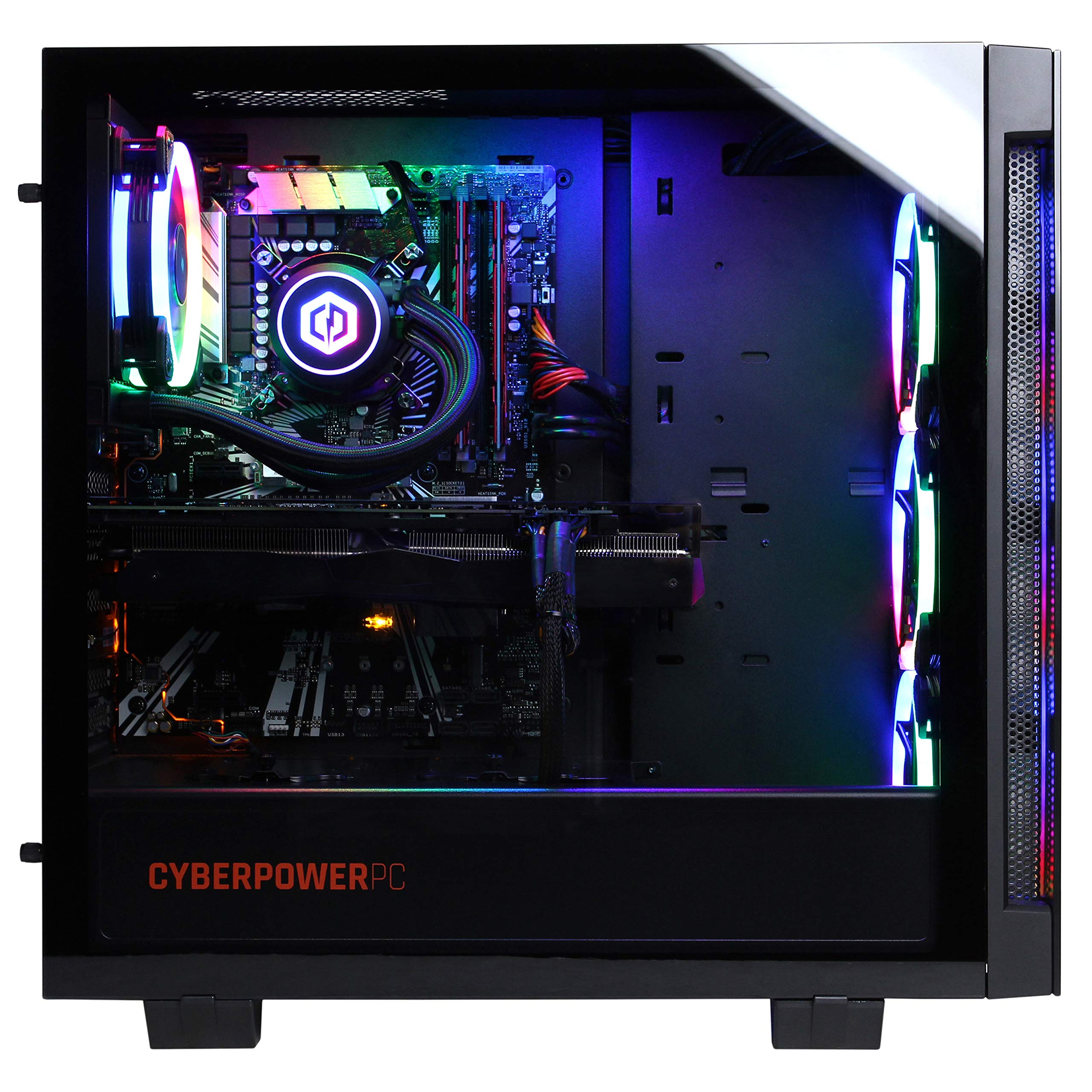 CyberpowerPC Gamer Xtreme VR Gaming PC, Intel Core i7 11700KF 3.6GHz, GeForce RTX 3060 12GB, 16GB DDR4, 500GB NVMe SSD, 2TB HDD, WiFi Ready & Windows 10 Home (GXiVR8400A7, Black)