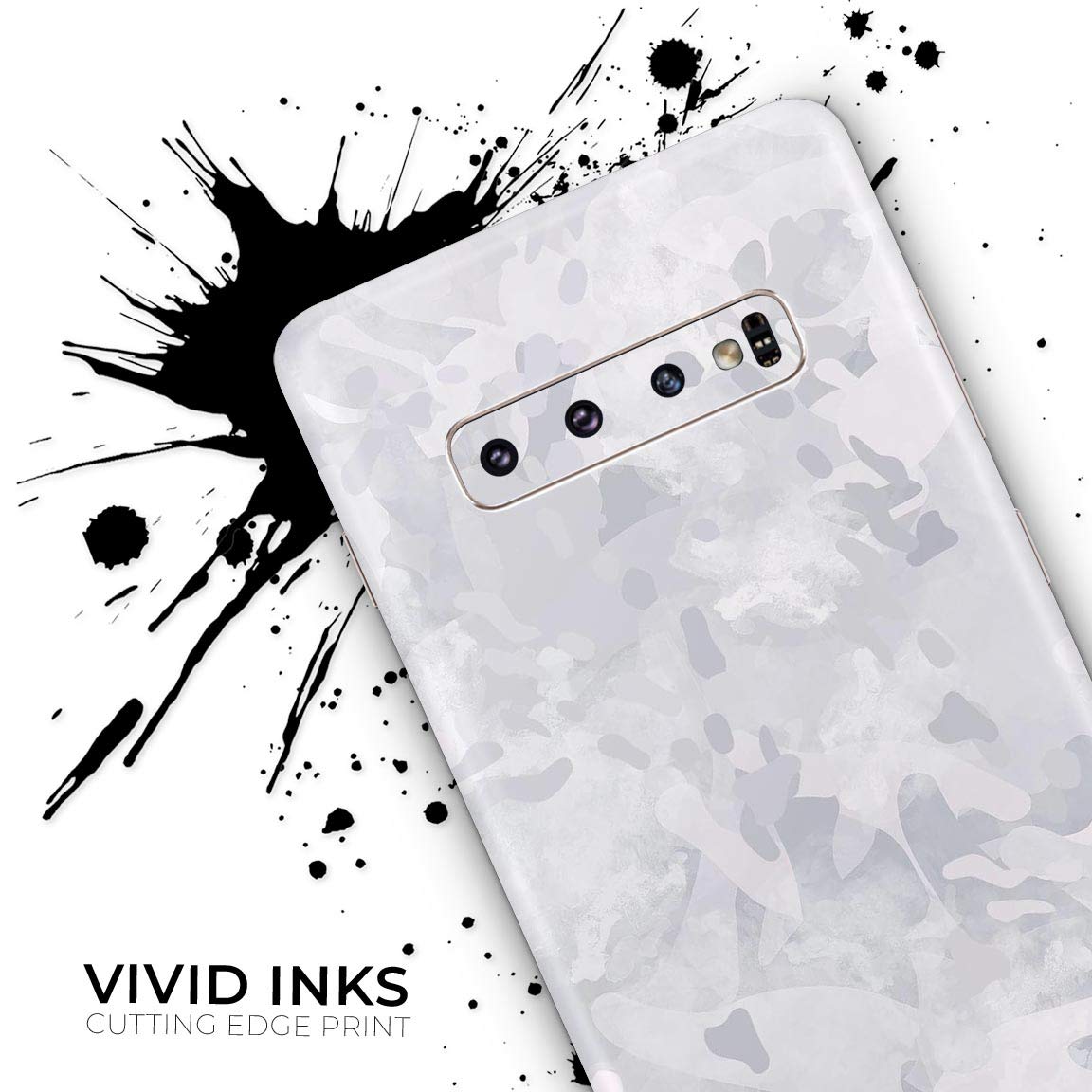 DesignSkinz Desert Winter Camouflage V3 Protective Vinyl Decal Wrap Skin Cover Compatible with The Samsung Galaxy S20 (Screen Trim & Back Glass Skin)