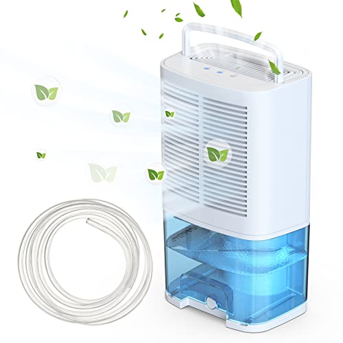 68oz 7900 Cubic Feet(810 Sq.ft)Dehumidifiers for Home Bathroom Room Basements,Quiet Dehumidifier With Drain Hose & Auto Shut Off, Portable Small Dehumidifiers for Bedroom Closet RV