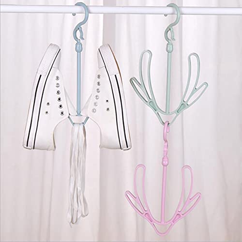 6Pcs Shoe Hanger,Hanging Shoe Organizer,Hanging Shoe Rack,Shoe Drying Rack for Dryer,Shoe Dryer Rack,Shoe Hangers Hanging Drying Rack,Dry Shoe Rack Organizer Shoe Hook Rotating Hanger for Drying Shoe