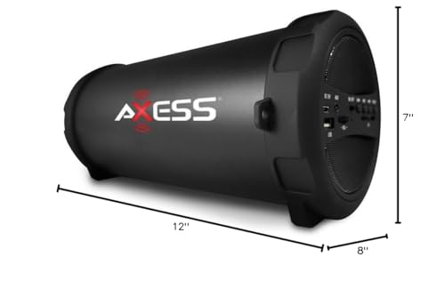 Axess Speakers Bluetooth Wireless Portable — at Home, Car Speakers, Or Outdoor Speaker with Aux, SD Card, & USB Compatibility for Amazing Sound - SPBT1041