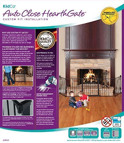 KidCo G6600 Hearth Gate Black Bundle Fits 152” (2) Items (1) G3111 and (1) G4311