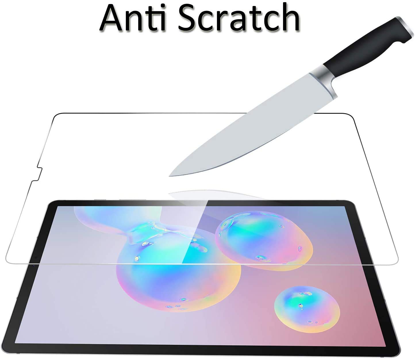 TANTEK [3-Pack Screen Protector for Samsung Galaxy Tab S6/Tab S5e 10.5 inch,Tempered Glass Film,Ultra Clear,Anti Scratch,Bubble Free,S-Pen Compatible