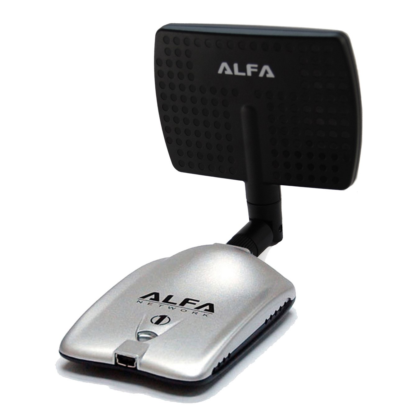 Alfa 2.4HGz 7dBi RP-SMA Panel Screw-On Swivel Antenna Netwrok Adaptors - Also Works for 3DR Solo Drone, DJI Phantom 3 Drone, Yuneec Typhoon H ST16 Controller, adds Range
