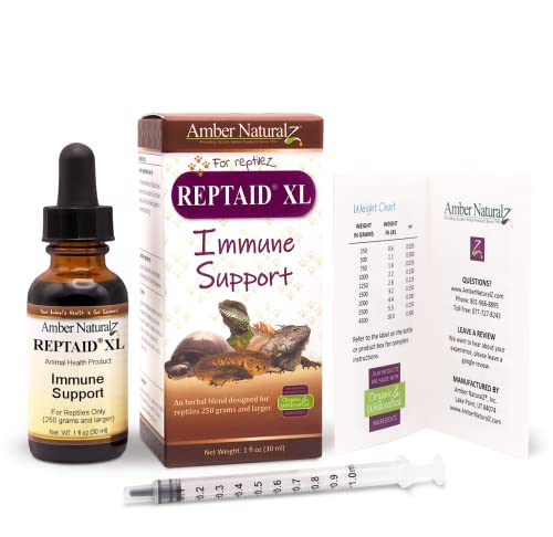 AMBER NATURALZ - REPTAID XL - Immune Support - for Reptiles 250g & More - 1 Ounce