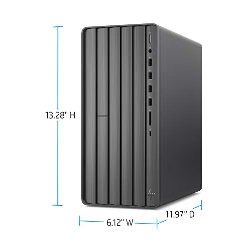 HP Envy Desktop Computer, NVIDIA GeForce RTX 2060, Intel Core i7-10700, 16 GB RAM, 1 TB SSD Storage, Windows 11 (TE01-1050, 2020 Model)