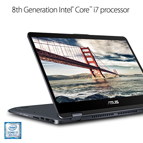 ASUS VivoBook Flip Thin and Light Laptop, 15.6” Full HD Touchscreen, Intel Core i7-8550U Processor, 8GB RAM, 1TB HDD, Windows 10, Stylus, Fingerprint, TP510UA-DH71T