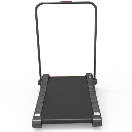 2 in 1 Under Desk Treadmill with Handlebar Foldable, Under Desk Portable Treadmills with Remote Control and LED Display, 2.0HP Compact Mini Treadmill with 15% Incline, for Home and Office WER345