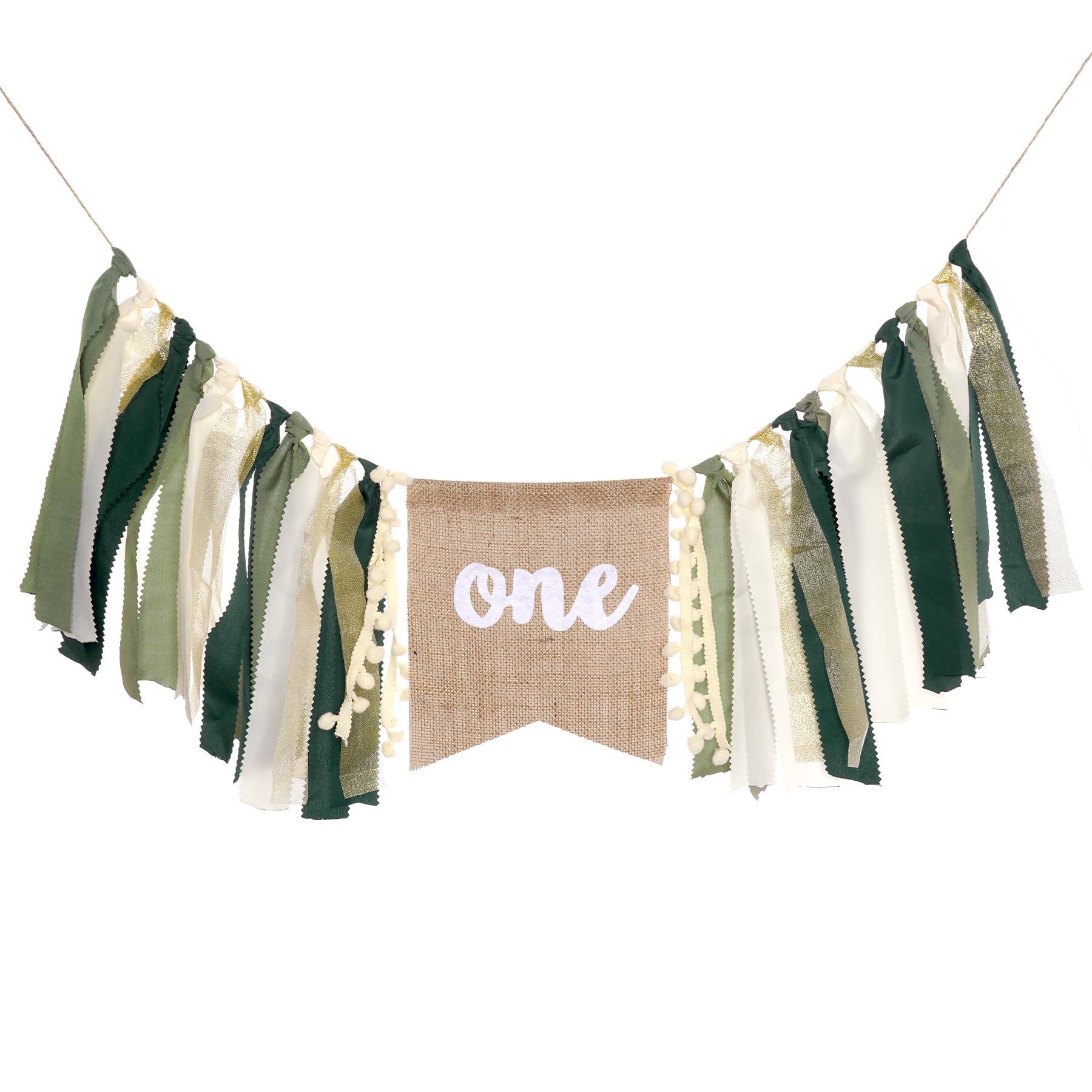 Nydotd 1st Birthday Highchair Banner Baby First Birthday Party Banner Decorations Wild Jungle Theme Safari One Year Birthday High Chair Banner Garland for Boy Baby Shower Supplies