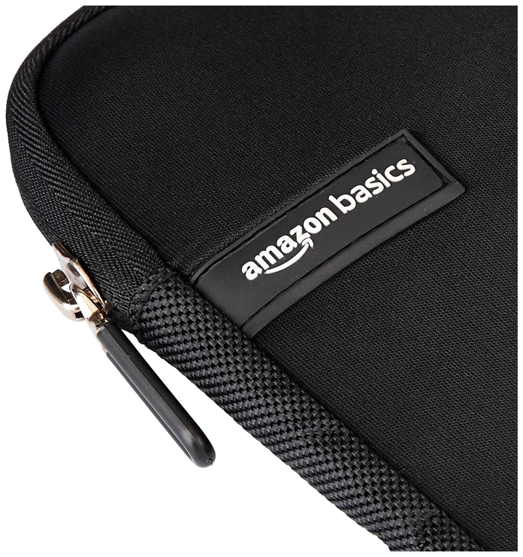 Amazon Basics 15.6-Inch Laptop Sleeve, Protective Case with Zipper - Black