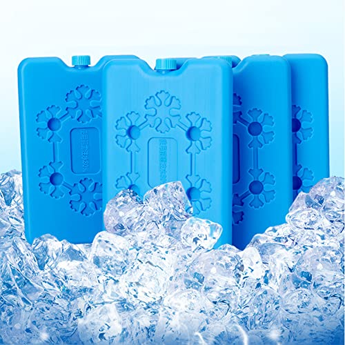 6 Pack Blue Ice Packs for Lunch Box ,Original Cool Pack, Slim & Long-Lasting Ice Pack for your Lunch or Cooler Bag