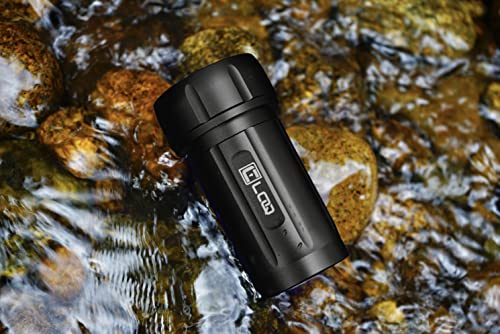 Canniloq TXD120 Premium Rugged Airtight Jar and Storage Container Keeps Herbs Spices Fresh, Zytel Nylon, 120ml (Jet Black)